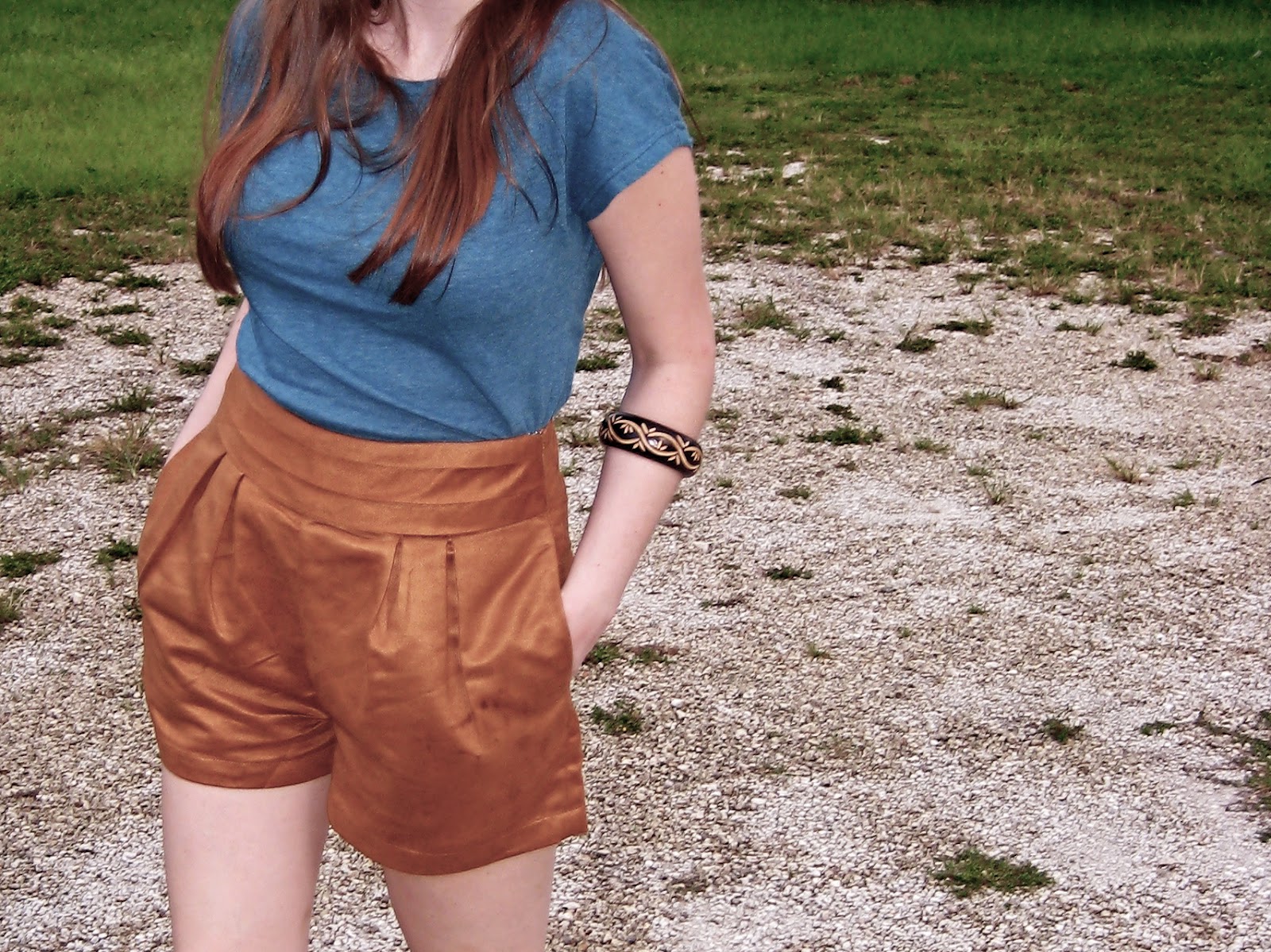 The Blue Curtain: Camel shorts