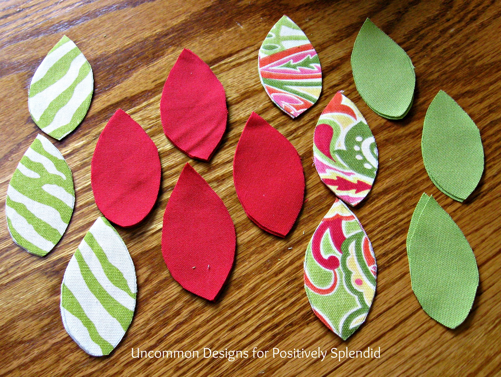 DIY Summer Fabric Flower and Leaf Wreath Tutorial - Uncommon Designs