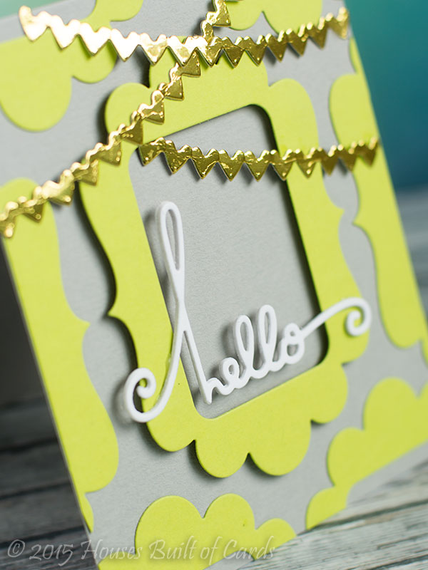 Houses Built of Cards: Hello Frames Card