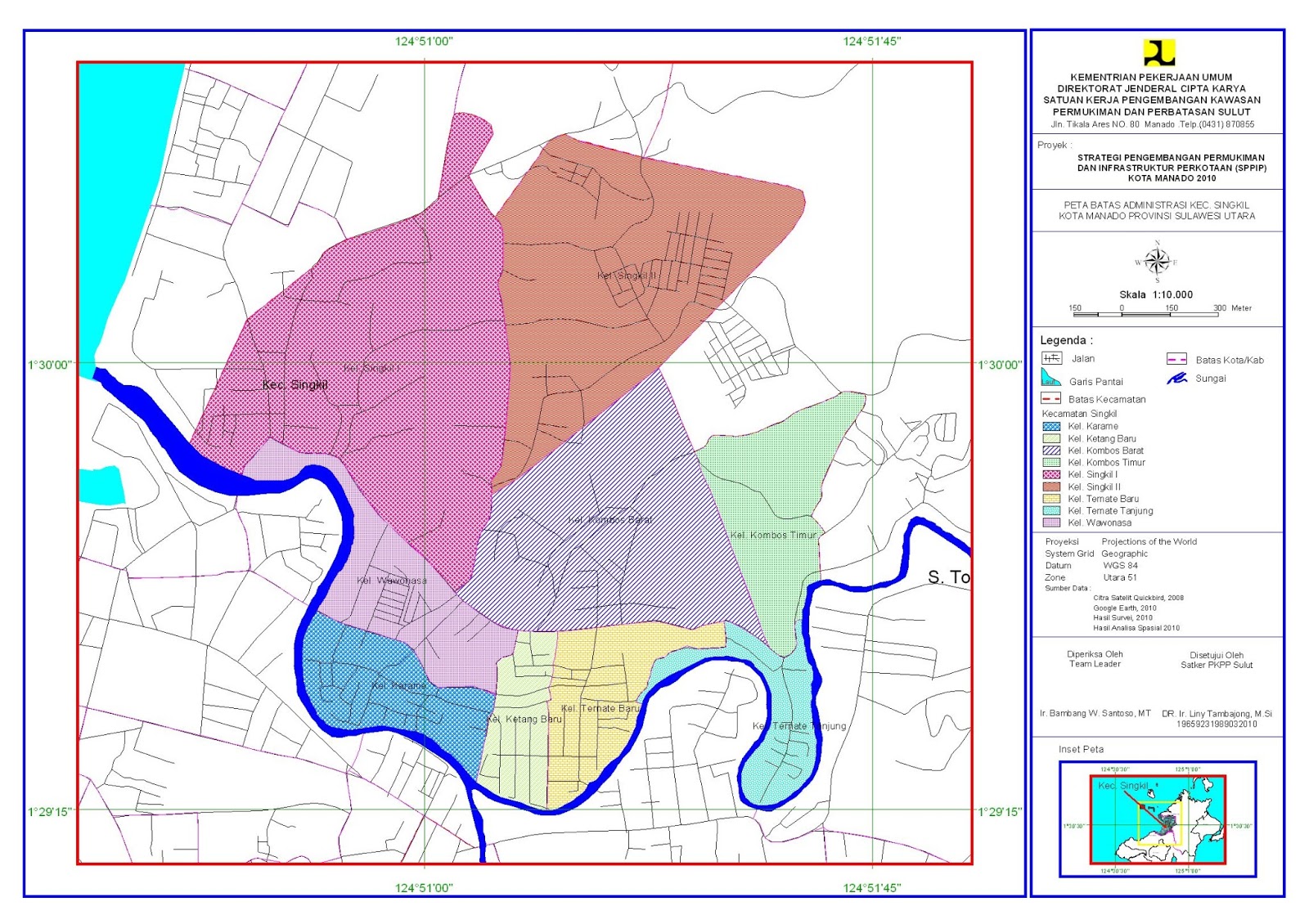 Kota Manado: Peta Manado dan Kawasannya