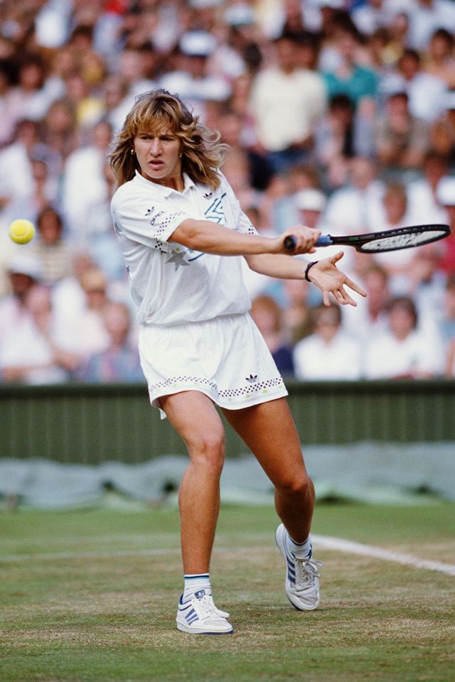 26 Candid Photographs of a Young Steffi Graf While Performing on Stages ...