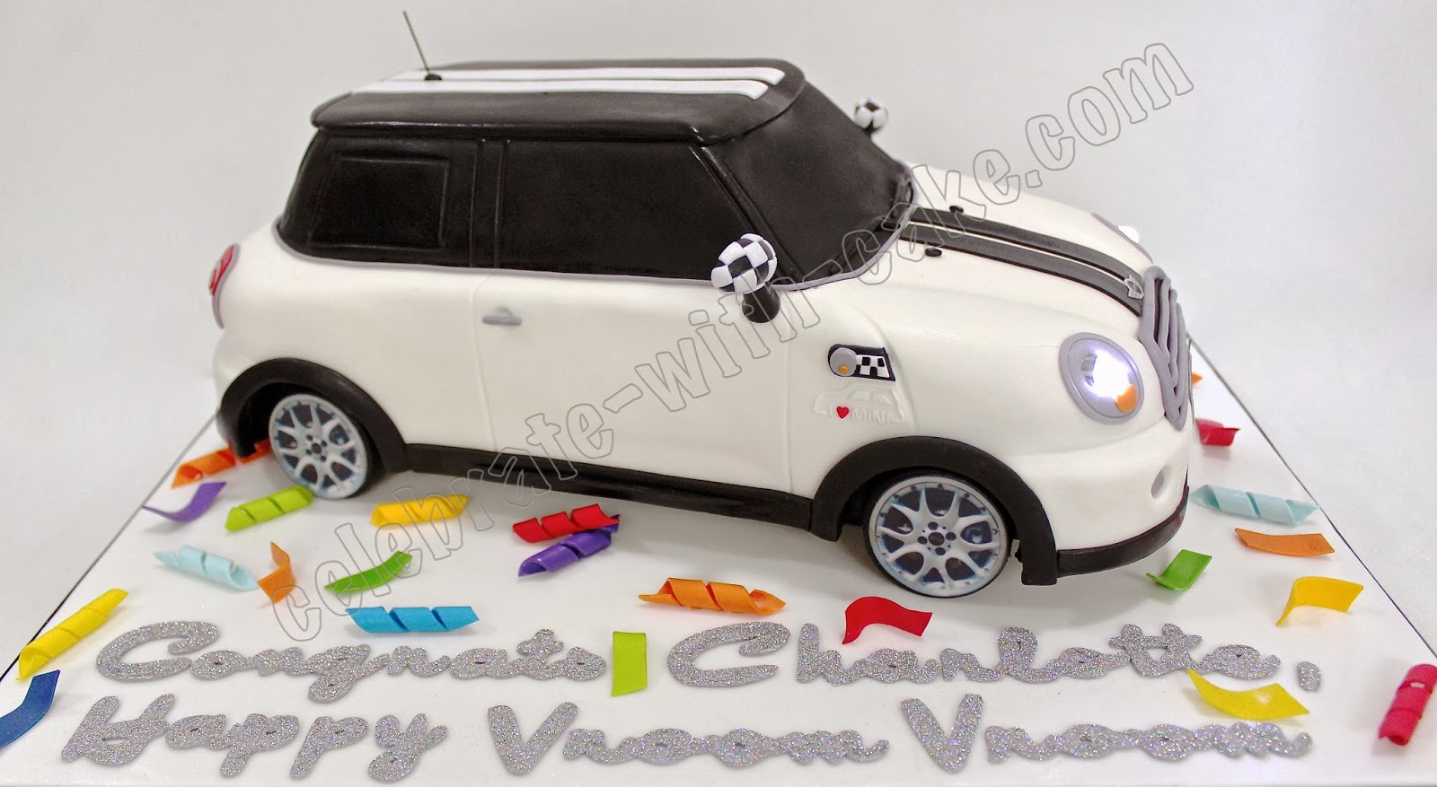 Celebrate with Cake!: 3d sculpted Mini Cooper Cake