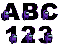 Kits imprimibles gratis : among us Abecedario