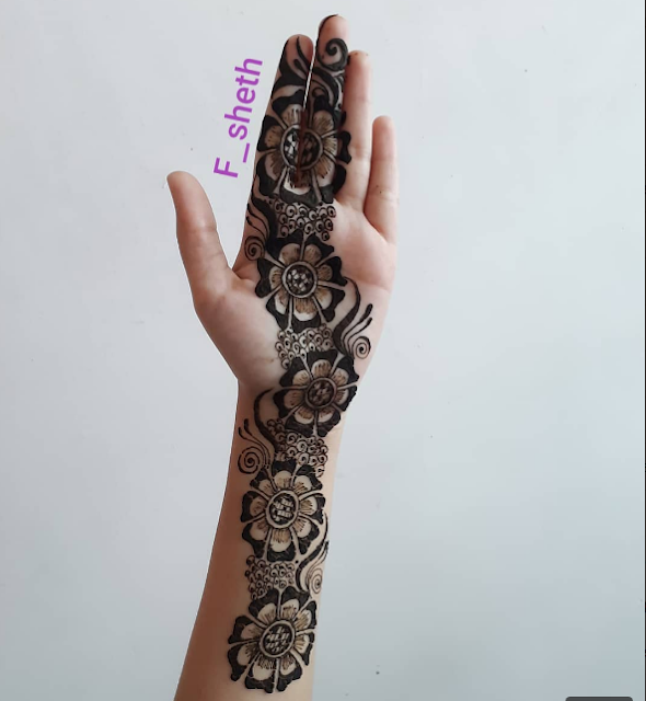 Stylish Arabic Mahandi Designs