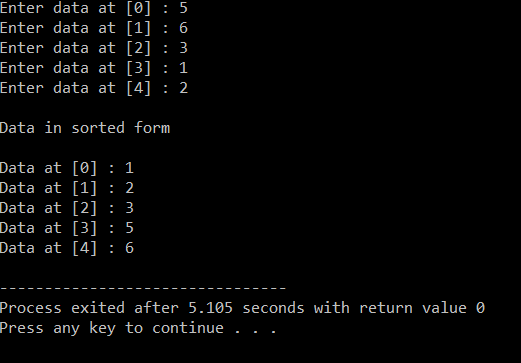 C++ program of insertion sort ~ Program Nerd