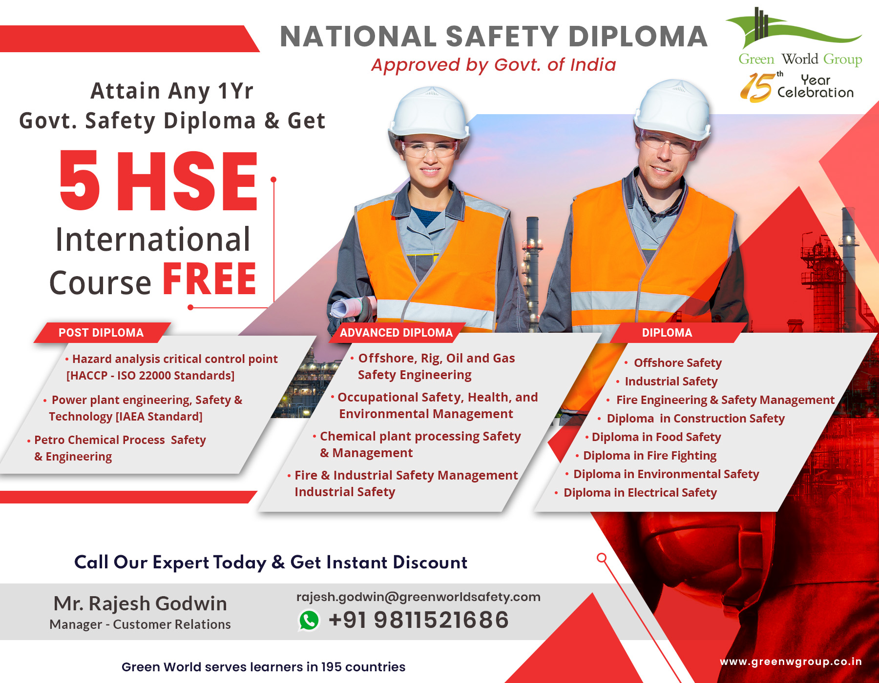 Apply For Govt. Approved Safety Diploma Courses (Health, Safety and ...