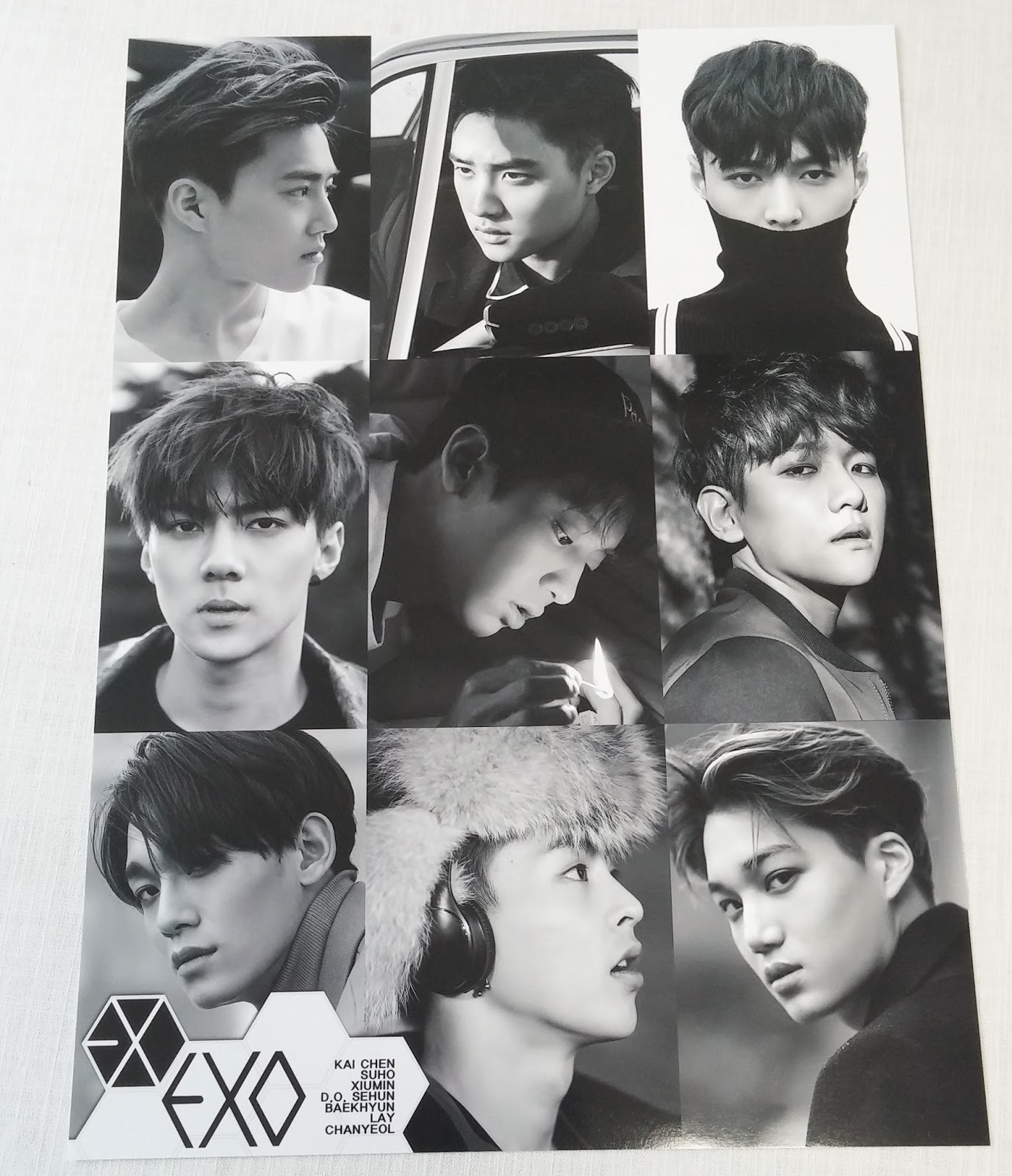 Hyuny's Collection: EXO Photo Poster A3 Bromide KPOP Star Gift HardTube ...