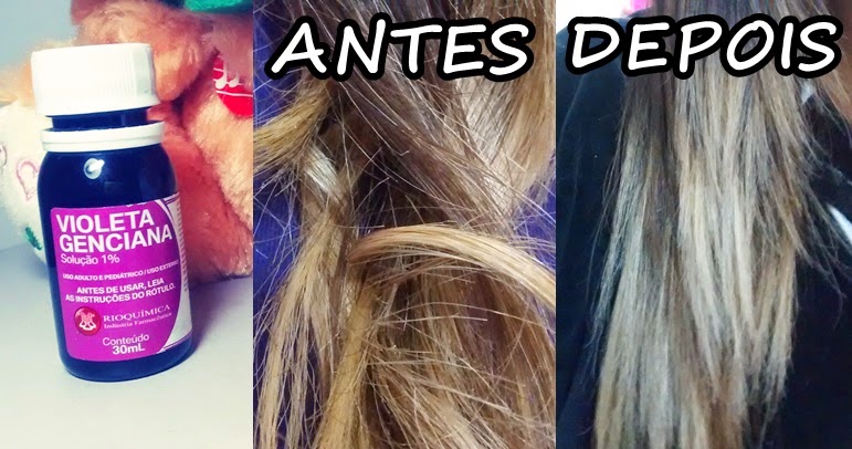 Matizando/Desamarelando o cabelo com Violeta Genciana - Jessi Moreira Blog