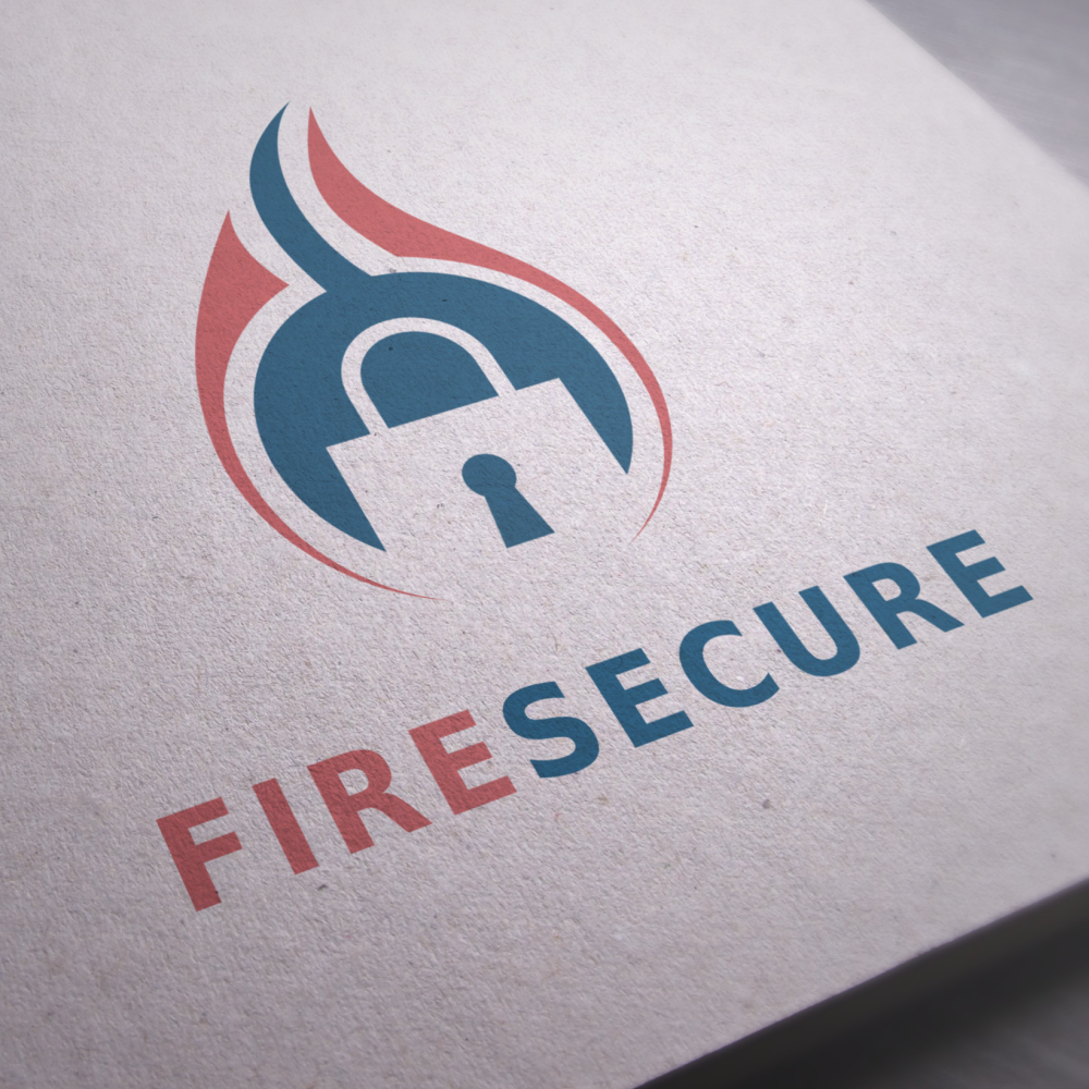 Logo Service: Security Logo: Fire Security - ISMA CREATIVE