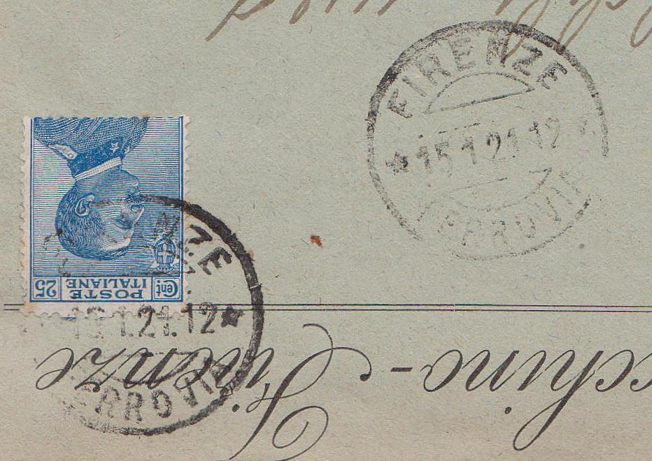 PARAPHILATELY & POSTMARKS: FIRENZE, Italy. Postmark (1921)
