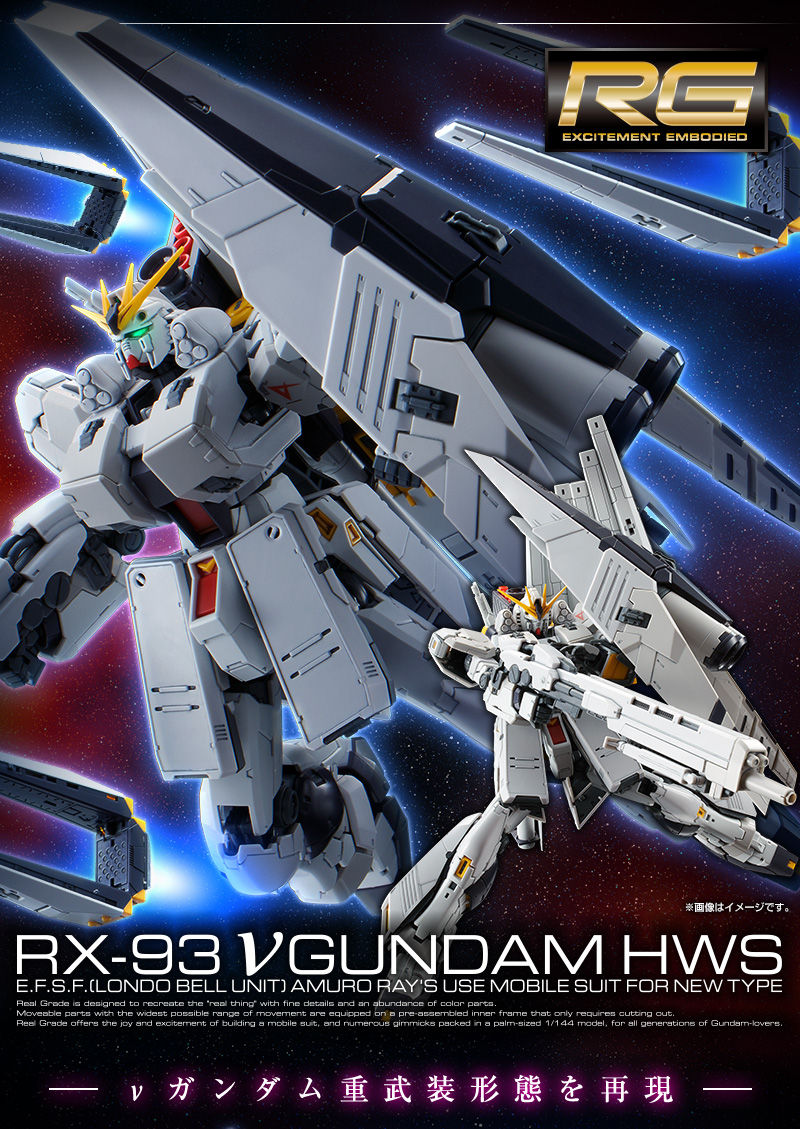 P-Bandai: RG 1/144 nu Gundam HWS [REISSUE] - Release Info