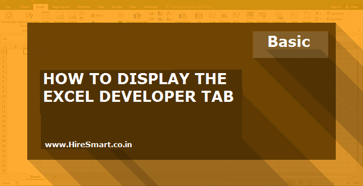 How to display developer tab in excel - damelaX