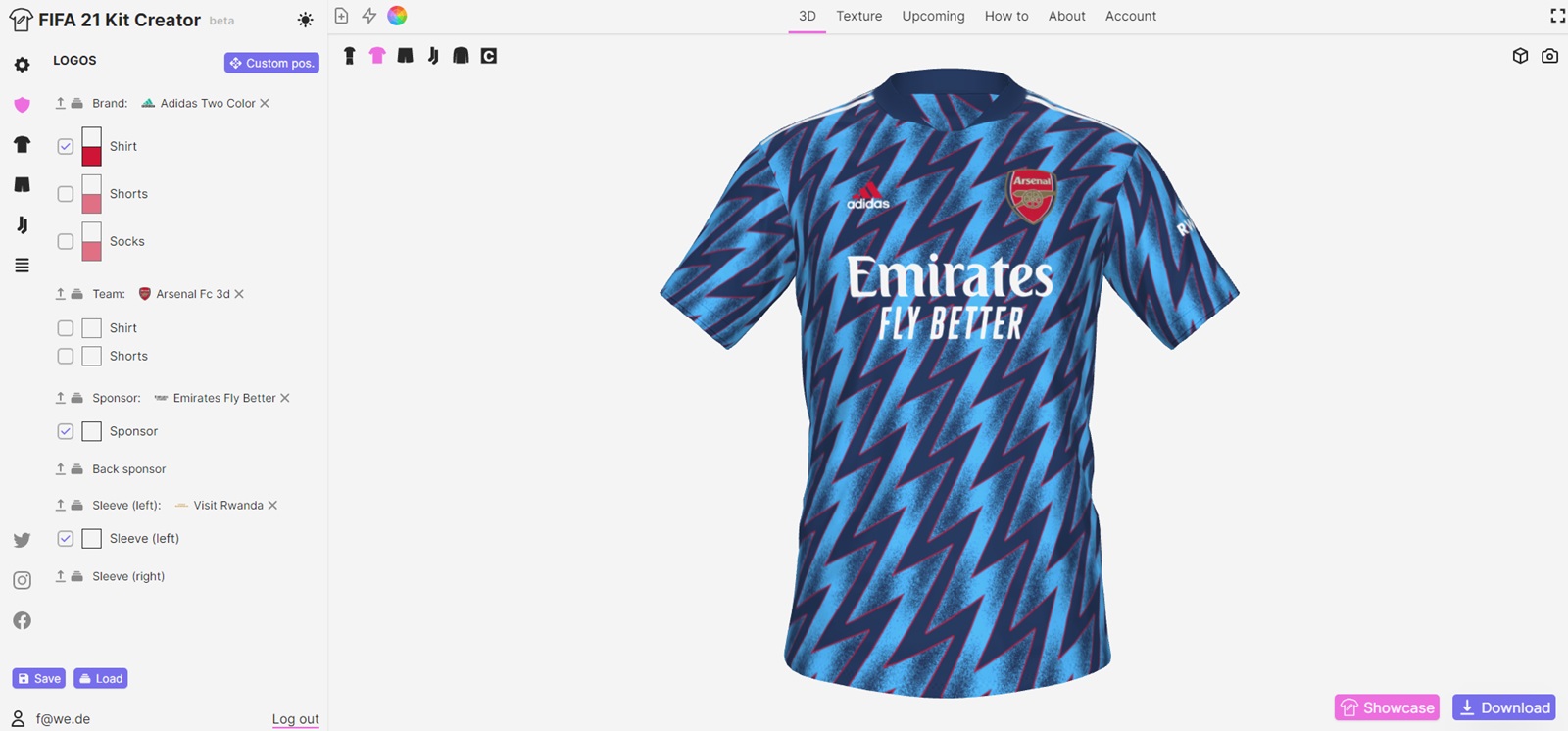 Recreating The Leaked Arsenal 21-22 Third Kit Using FIFA 21 Kit Creator ...