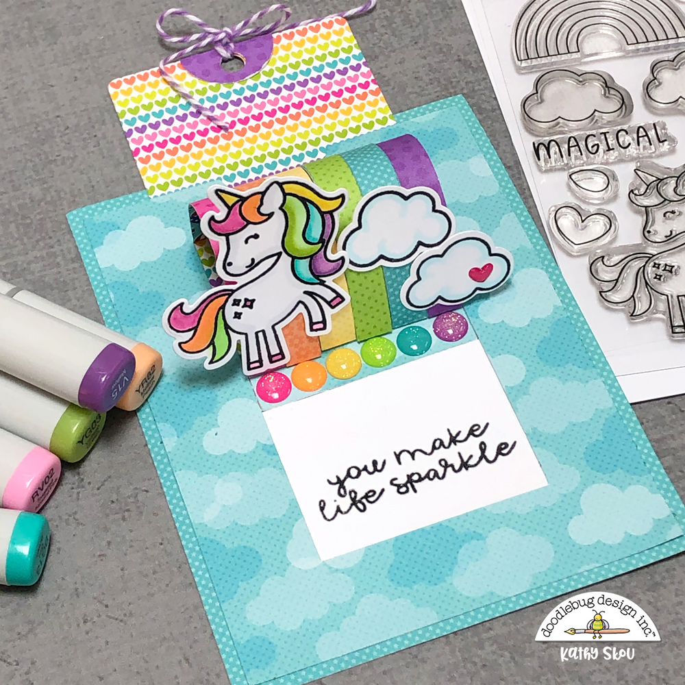 Doodlebug Design Inc Blog: IT'S ALL RAINBOWS & UNICORNS | with Kathy