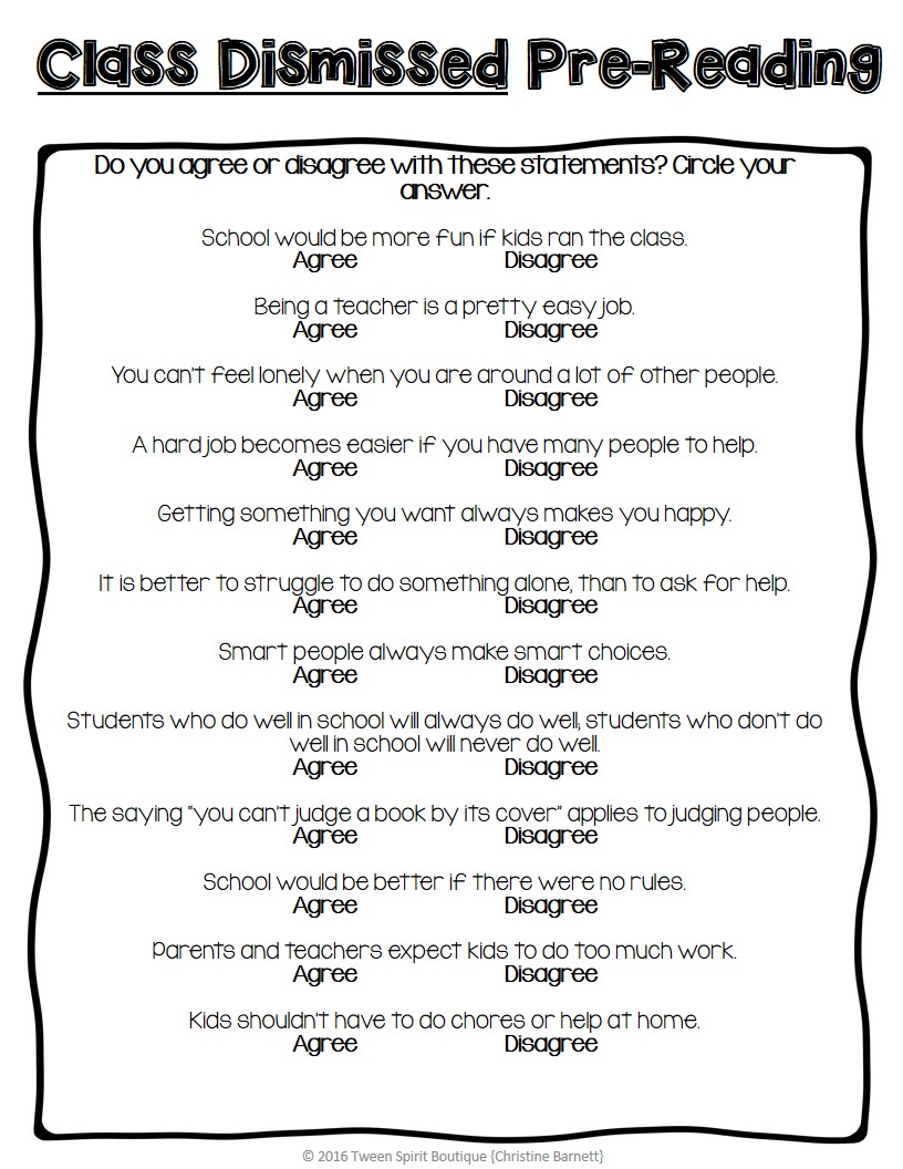 Tween Spirit: Teaching and Raising Tweens: Class Dismissed!