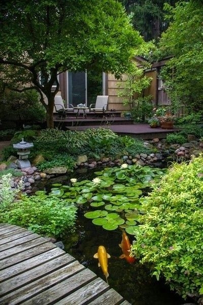 47 Beautiful Fishpond Design for Backyard | ARA HOME