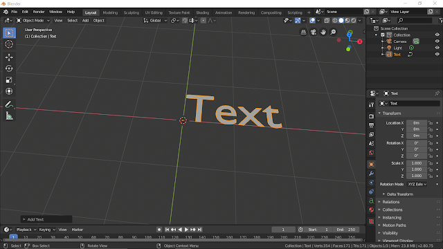 Tutorial Blender #06 - Text Modelling & Animation Render