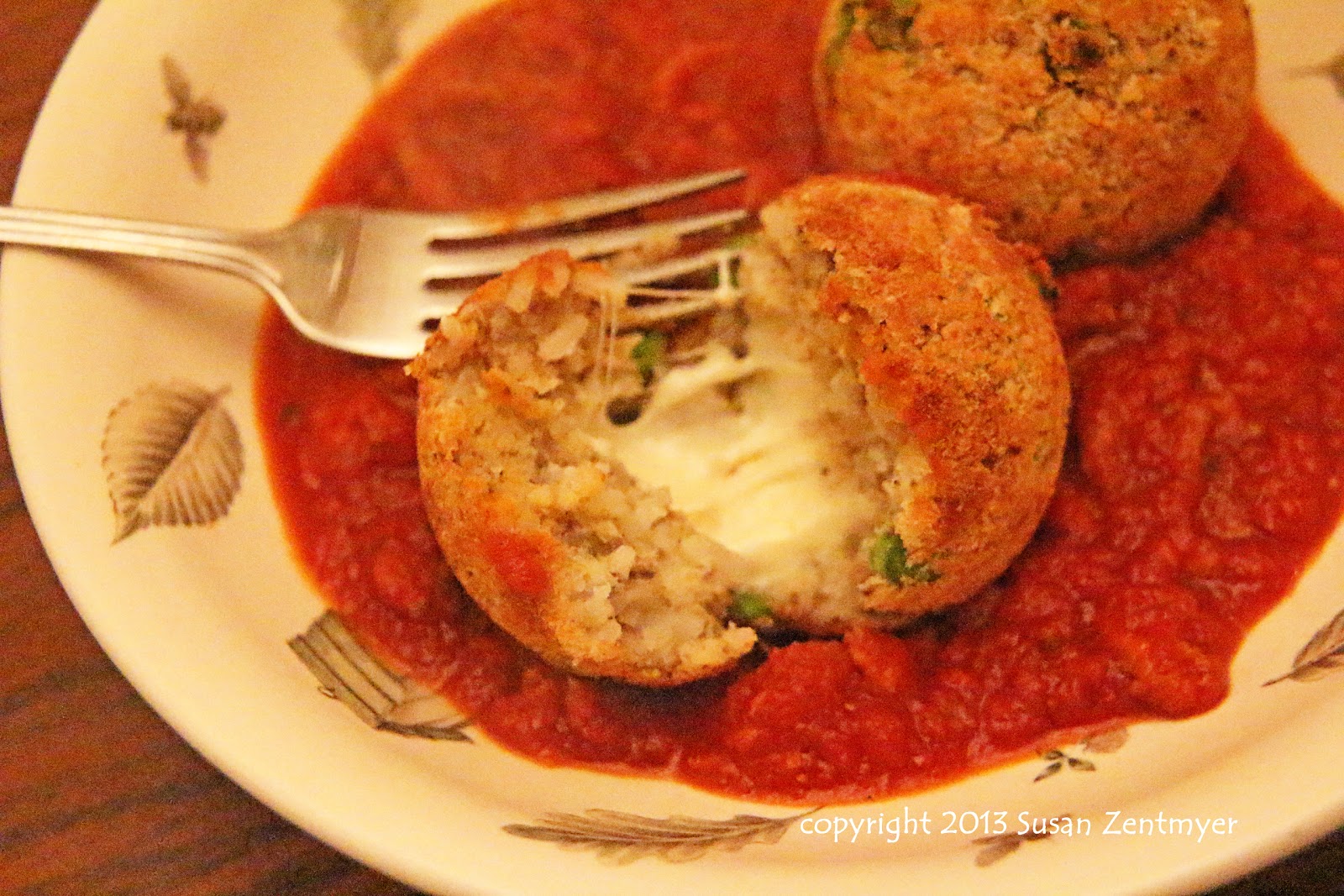 Love from the Kitchen: Italian Rice Balls with Gravy