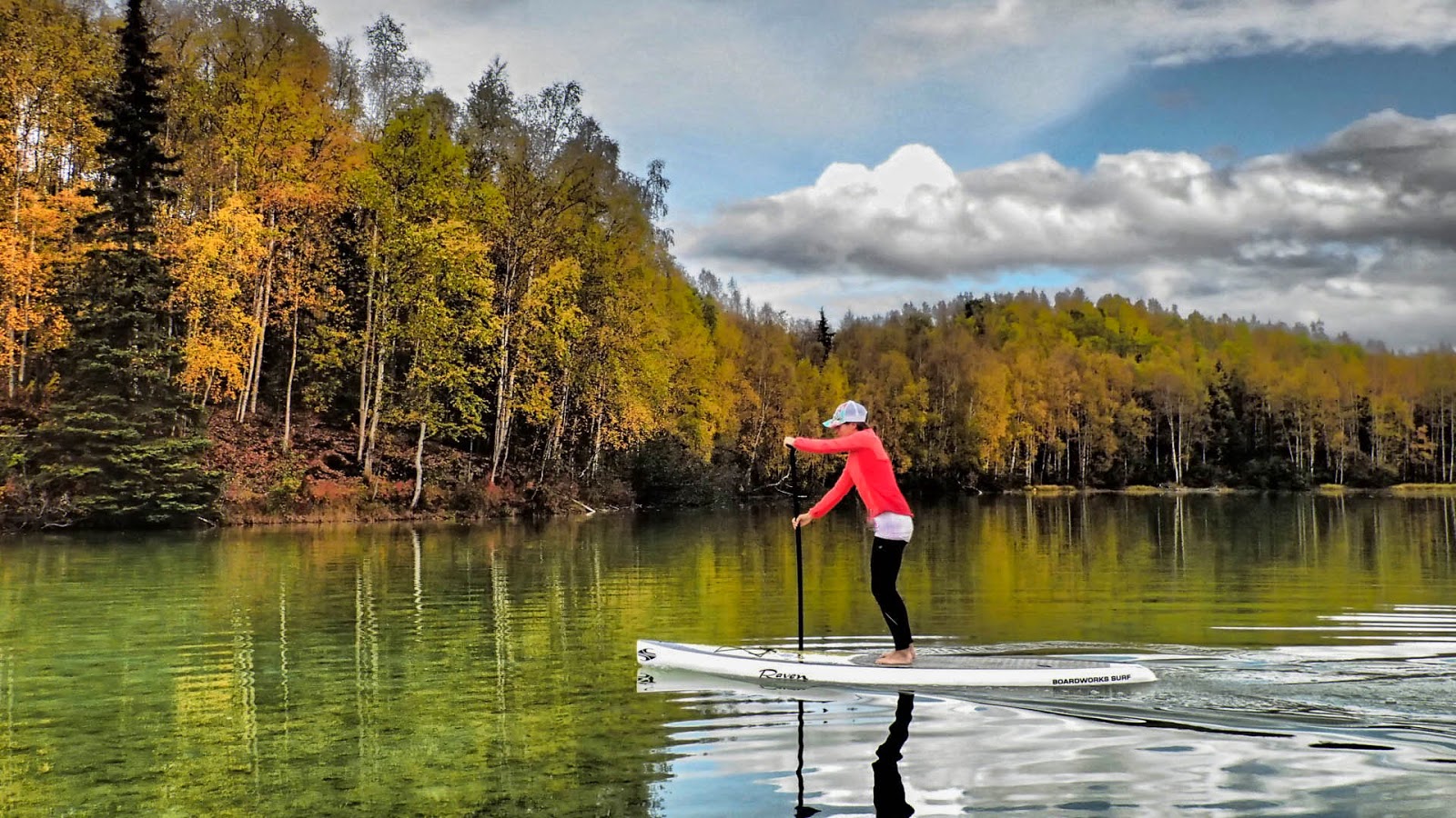 All Things Visible...: Fall SUP: Edmonds Lake, Alaska