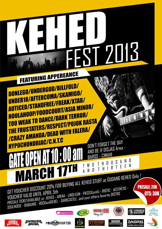 TODARKNES6_NEWS: KEHED FEST 2013 ( 17 Maret 2013 )