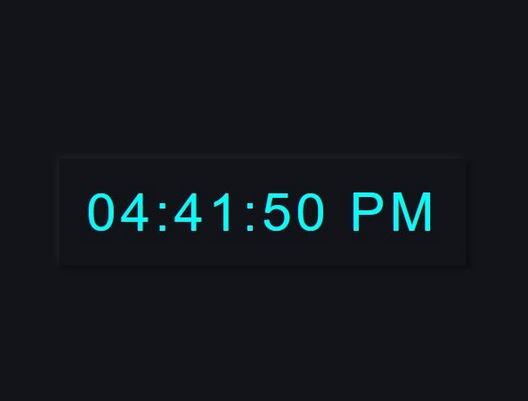 Digital Clock Using Html Css And Javascript 7059