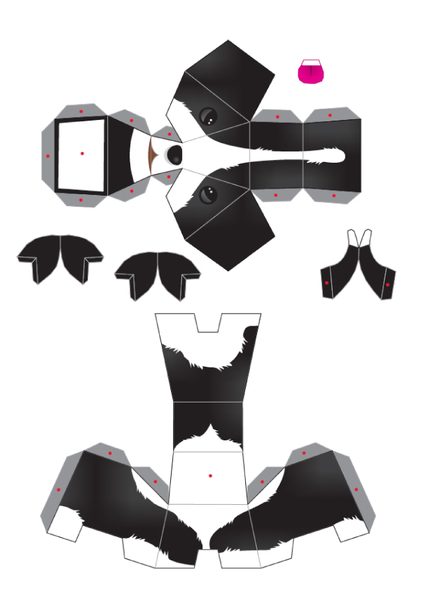 Blogger Human Indonesia Country: Papercraft Puppies