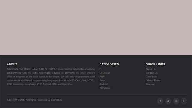 12+ Creative Footer CSS HTML Design Examples