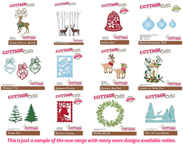 New Cottage Cutz Christmas Collection ~ Craft World Blog
