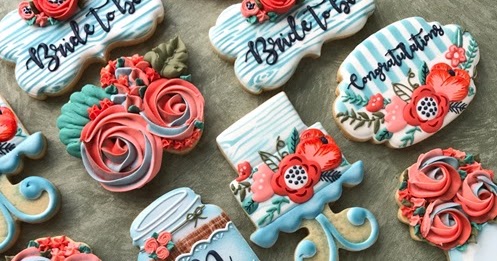 Graphic Design Style Floral Cookies -- Guest Post with Cookies Art By ...