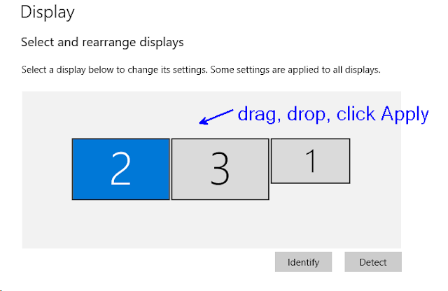 Errors and Solutions: [Windows] select and rearrange displays