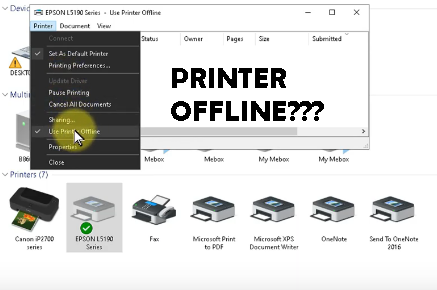 Cara Setting Printer dari Offline ke Online
