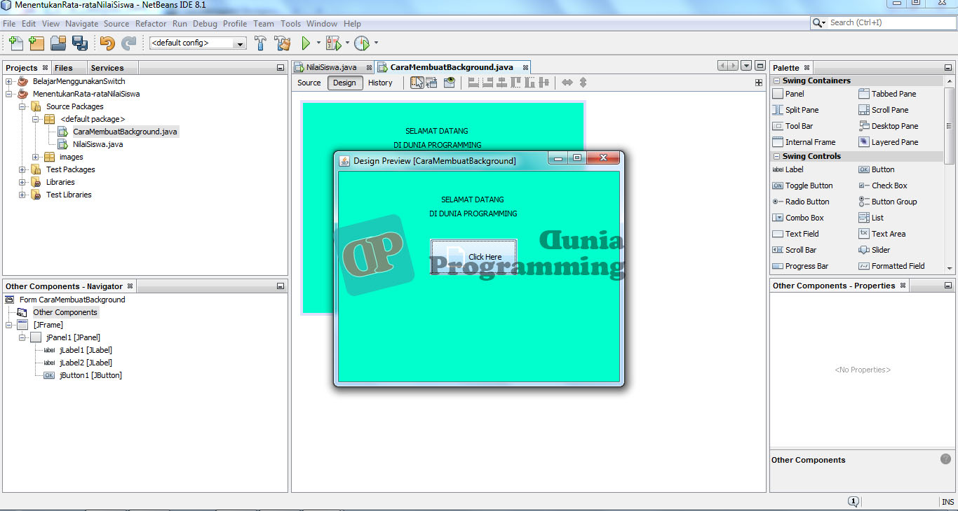 Cara Menambahkan Icon Gambar Pada Tombol Di Program Java Netbeans ...
