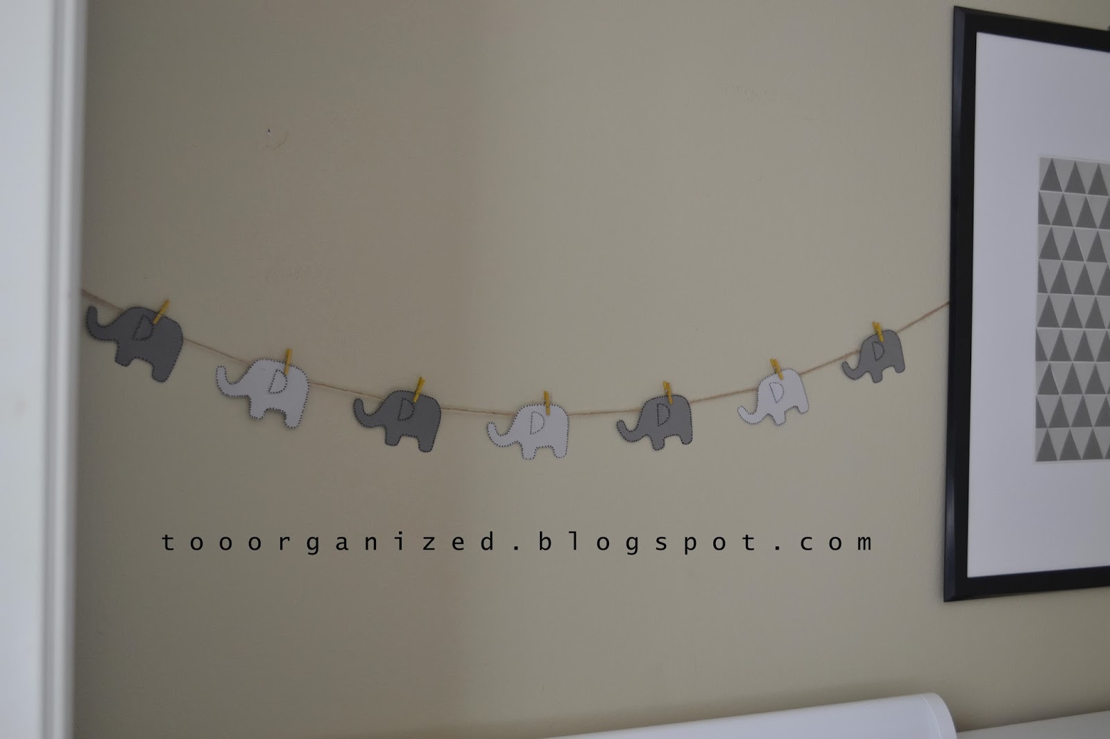 DIY ELEPHANT GARLAND | TOO ORGANIZED