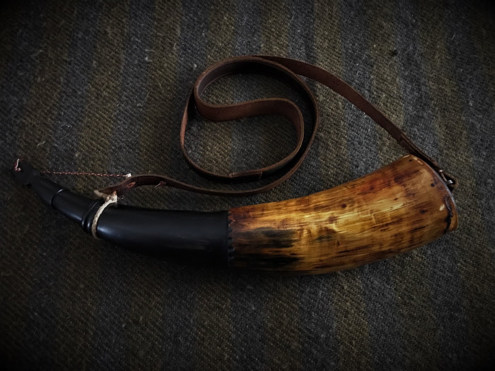 Leather from the Past: Large Powder Horn