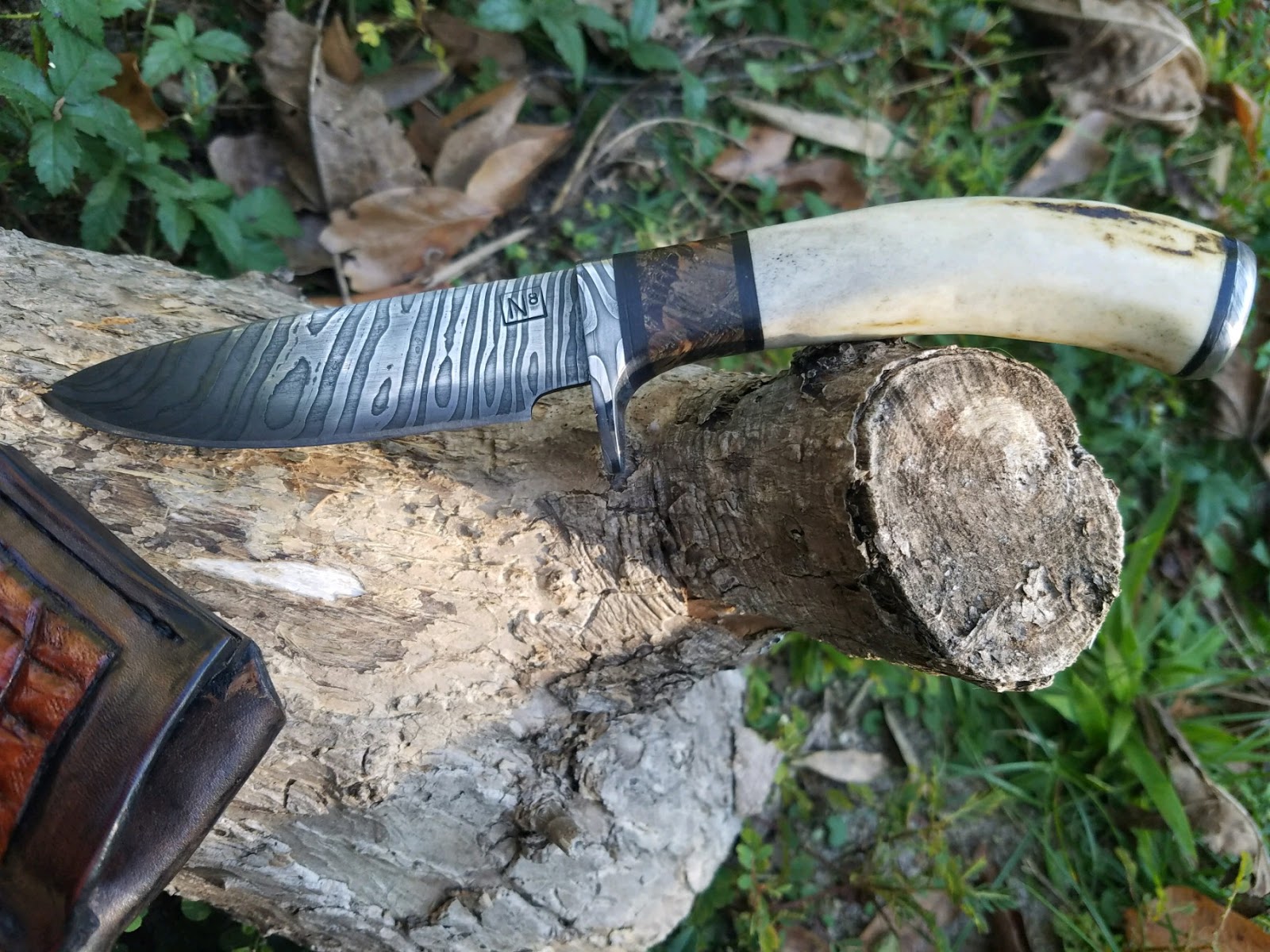 N8 Knives: Low Layer Twist Damascus Prototype