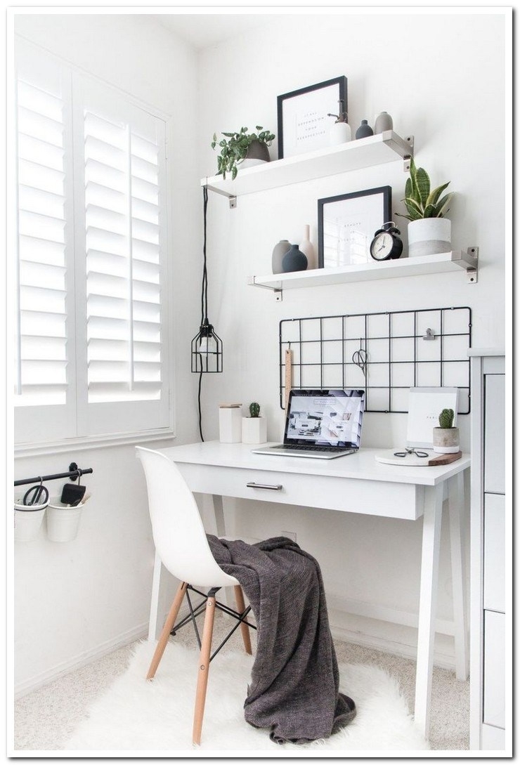 50+ Comfortable Workspace Design With A Cool Work Desk | ARA HOME