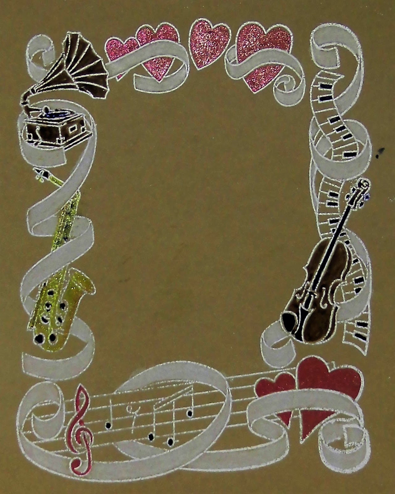 Sarah's Craft Shed: Music Card