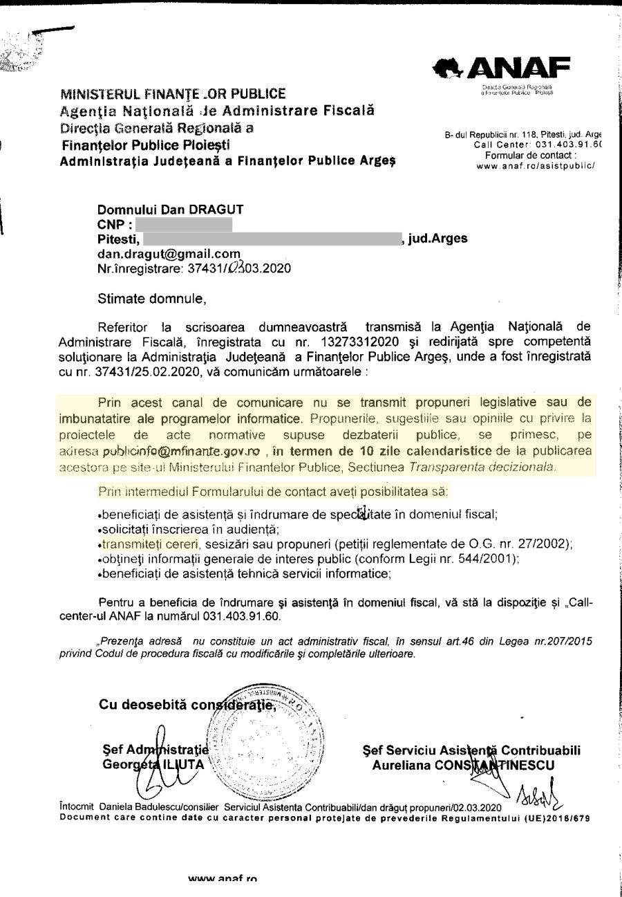 ANAF - Depunere declaratie unica - Simplificare proces