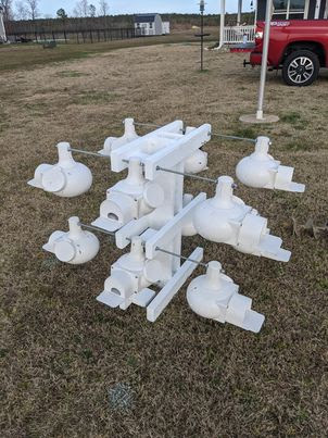 The Birds & The Bees: Easy DIY Purple Martin Gourd Rack