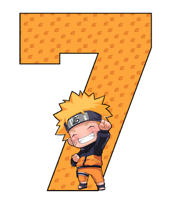 Kits imprimibles gratis : Números Naruto para imprimir