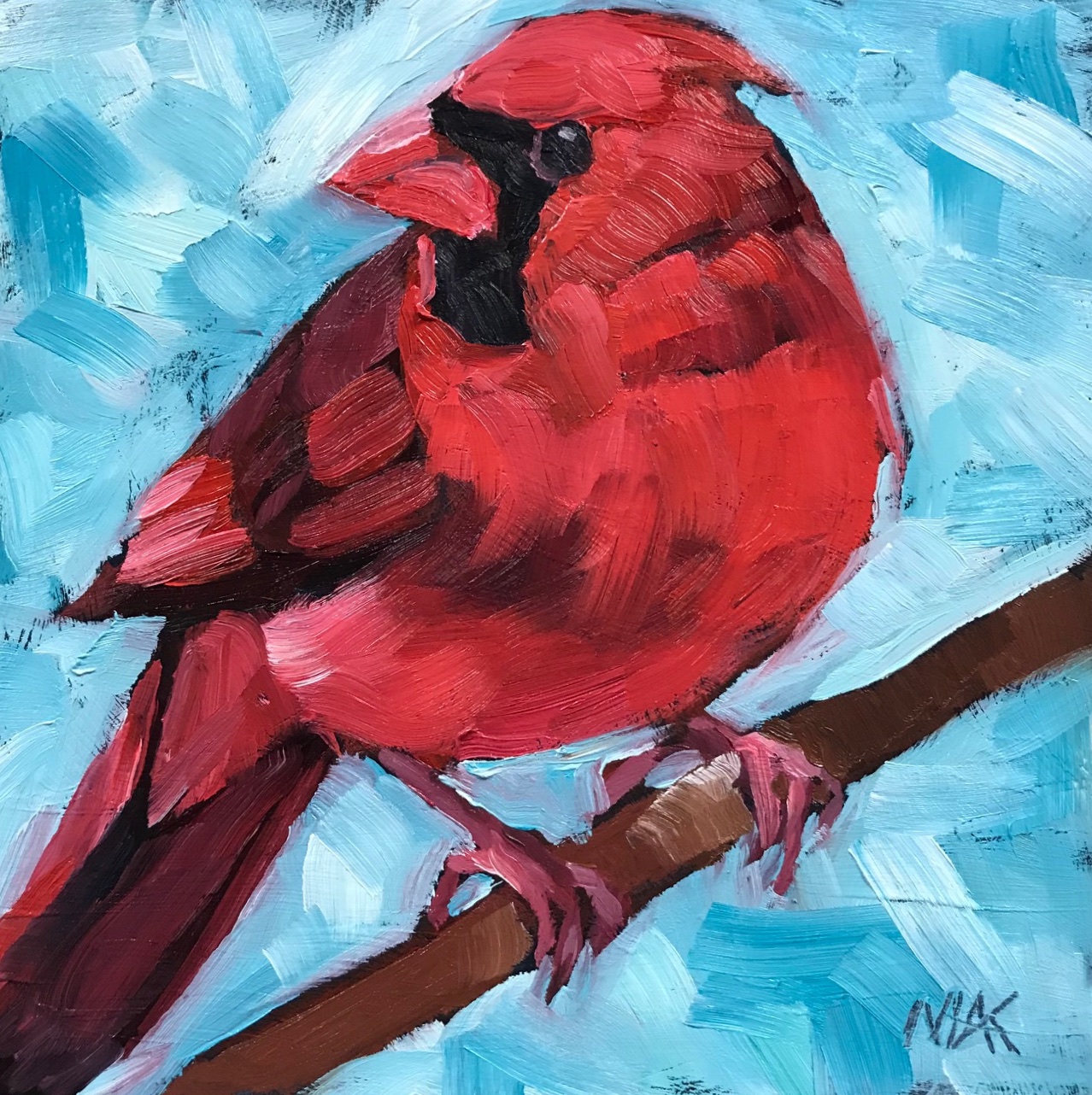 Mary Anne Cary Paintings: Red Bird