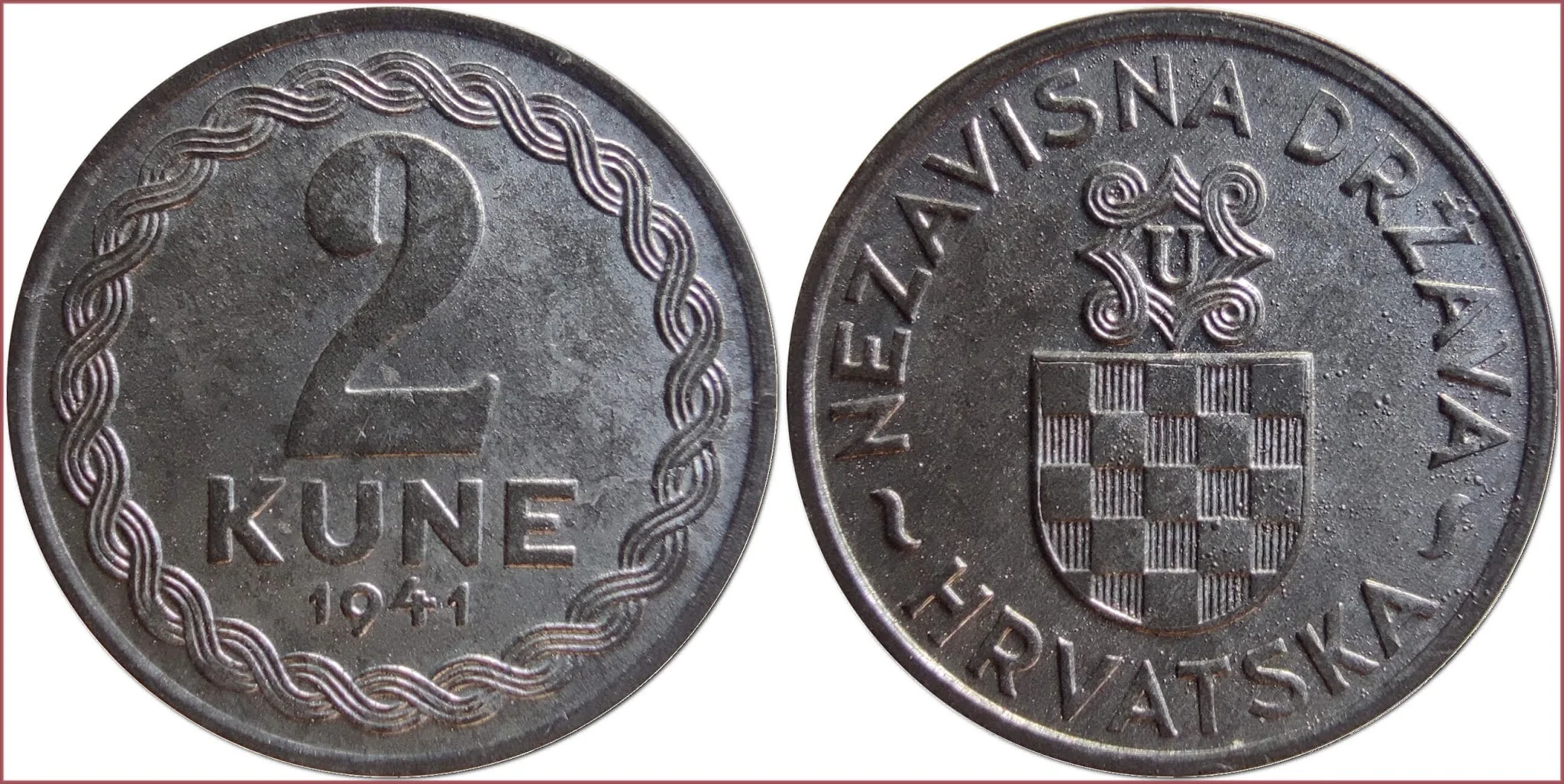 Kuna: coin from Independent State of Croatia (1941); 100 banica
