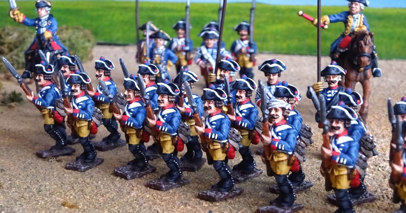 Miniature Soldiers: Prussian infantry, Musketeer Regiment Nr. 4 von Kalnein