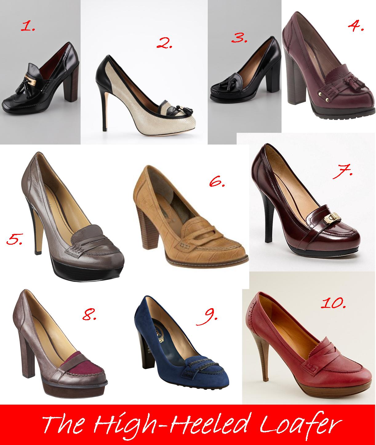 MOODY GIRL IN STYLE: Fresh Picks to Follow: The High-Heeled Loafer