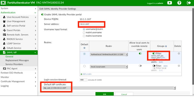 Blog Técnico FORTINET: Configuración portal VPN-SSL con autenticación SAML