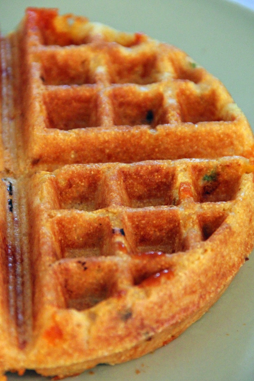 Jo and Sue: Cheddar Jalapeno Cornbread Waffles With Chili