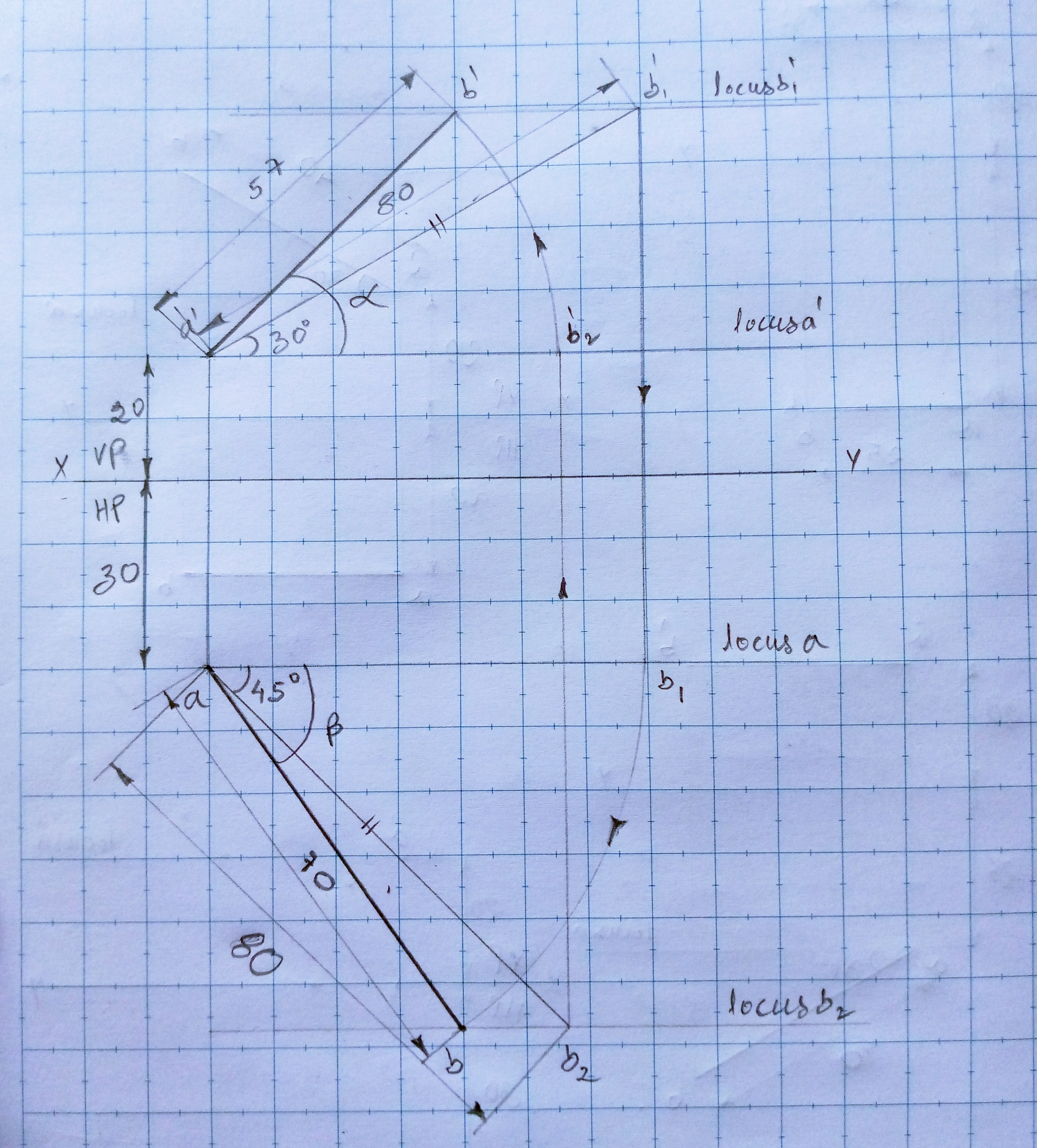 Projection of Straight lines | projection of lines in engineering ...