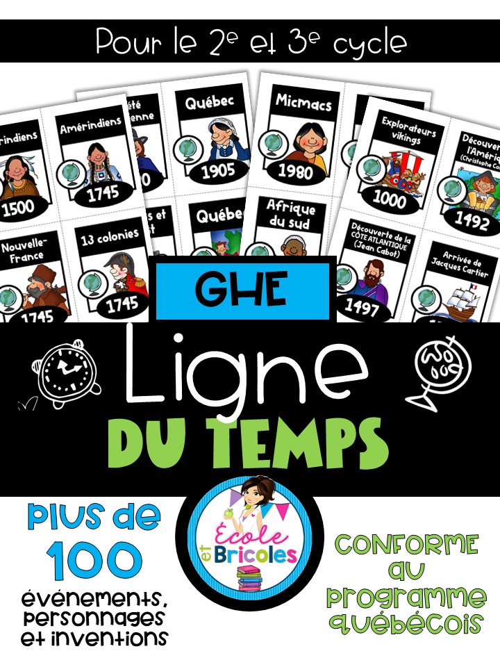 École et bricoles: Ligne du temps clé en main