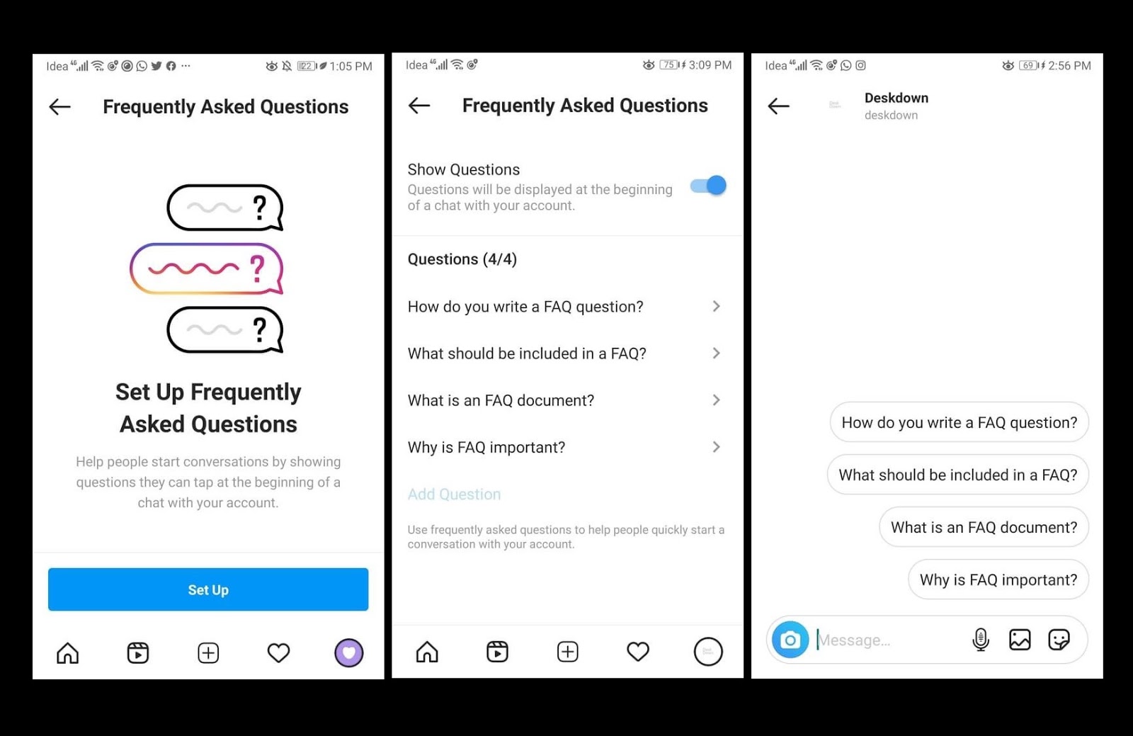 Instagram Offers New FAQ Feature for Businesses