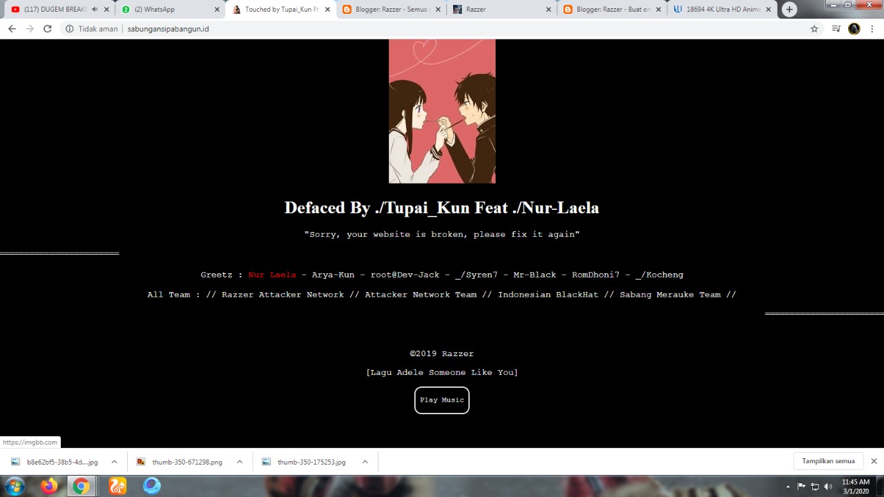 Tutorial Deface Poc JSO Tebas Index. - Razzer OFFICIAL